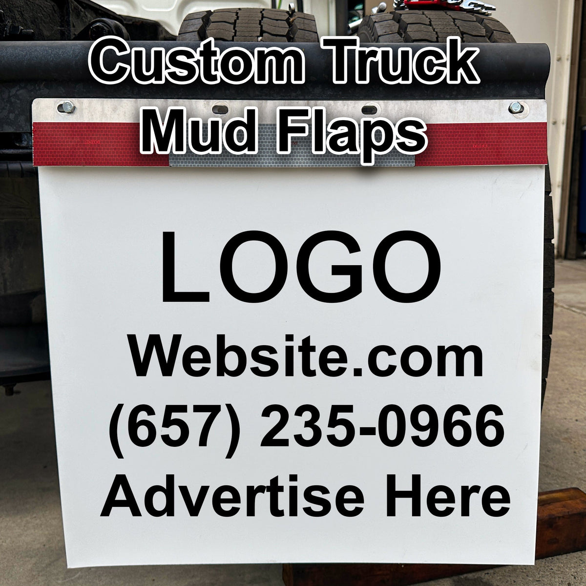 Custom Work Truck, Box Truck, Semi-Truck Mud Flaps | Great For Adverti ...
