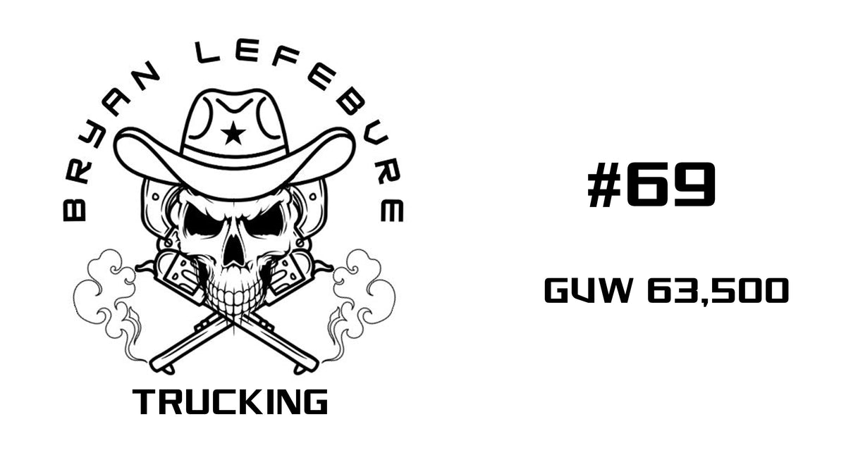 Semi-Truck Trucking Decal Set for Bryan Lefebvre – Truck Door Decals