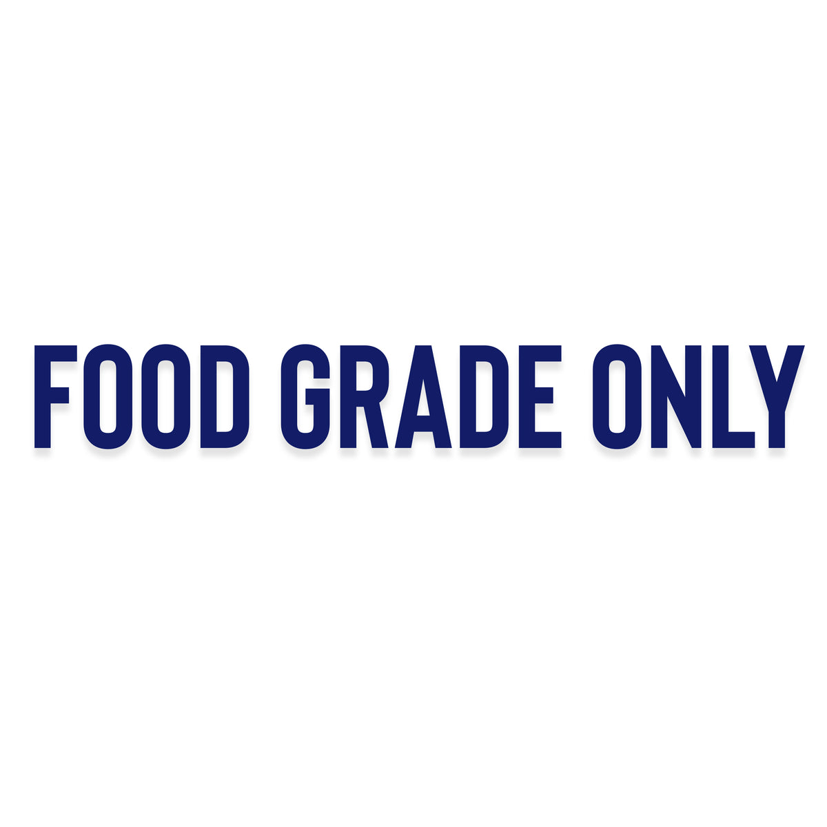 Food Grade Only Sign Decal For Tanker Compliance – Truck Door Decals