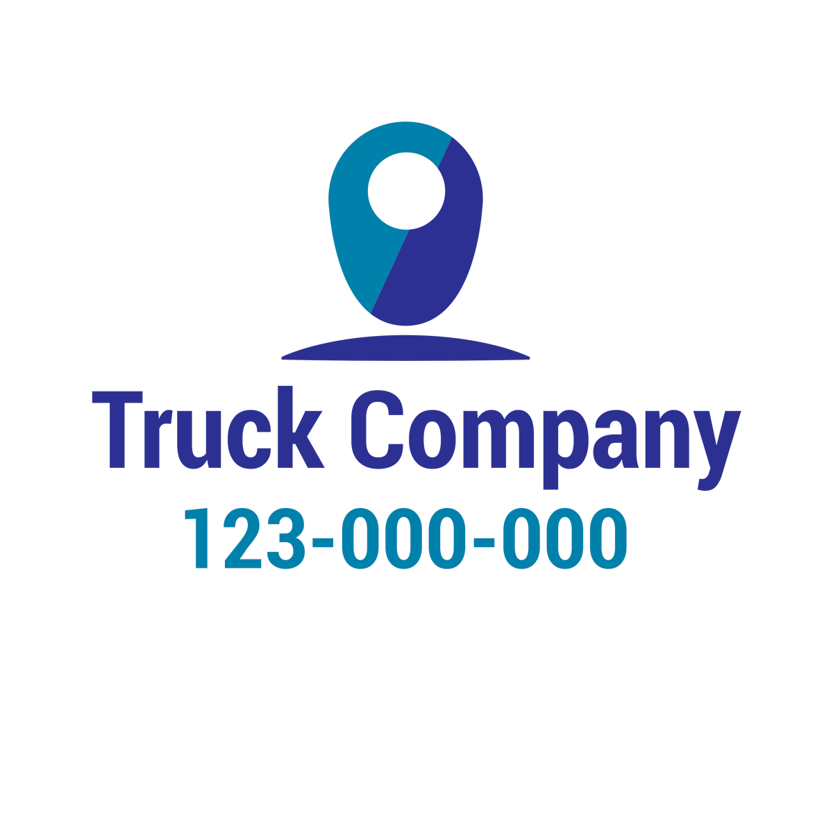 Company Trucking Truck Decal with Regulation Numbers, USDOT – Truck ...