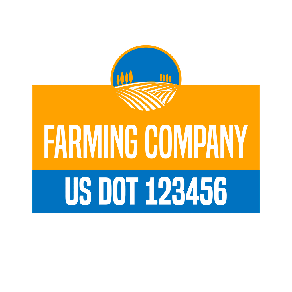 Company Truck Farm Decal with USDOT – Truck Door Decals