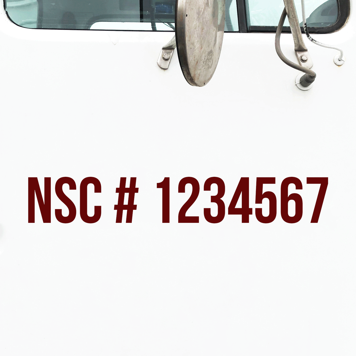 NSC Number Truck Decal (National Safety Code) – Truck Door Decals